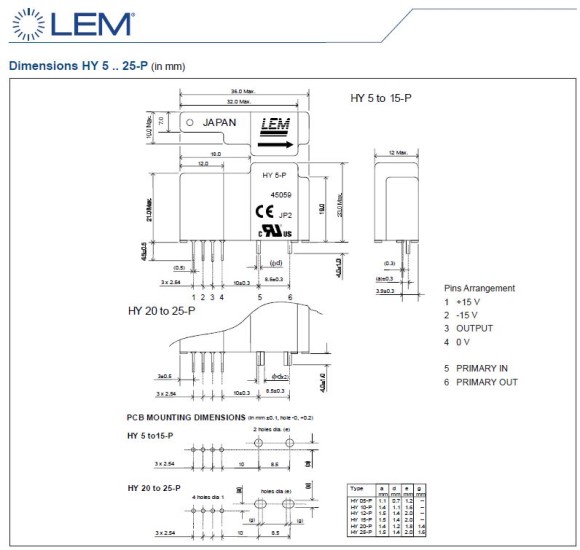 Shop HY 50-P - HY 50-P by LEM | HY 50-P from LEM - Current Transducers ...