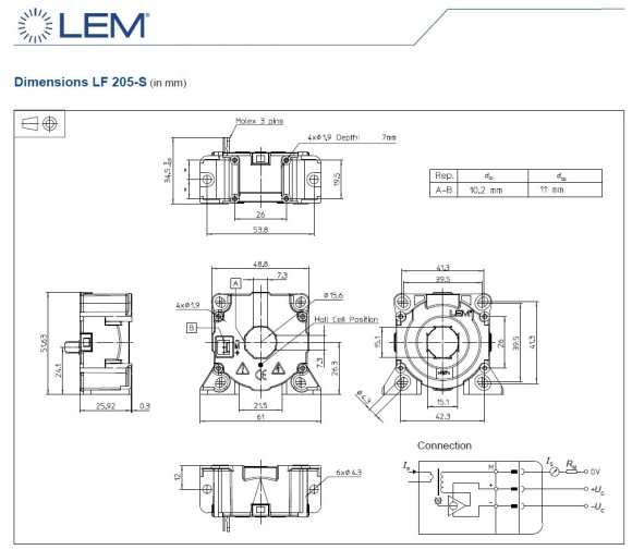 LF 205-S Current Transducers | AC/DC Current Transducers - Darrah Electric